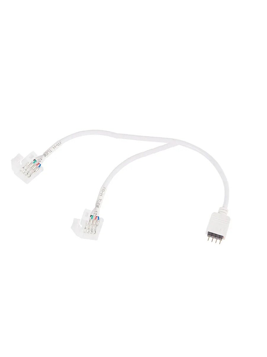 Коннектор Lamper 144-113 соединительный (2 разъема) для RGB светодиодных лент шириной 10 мм и контроллеров, длина 30 см