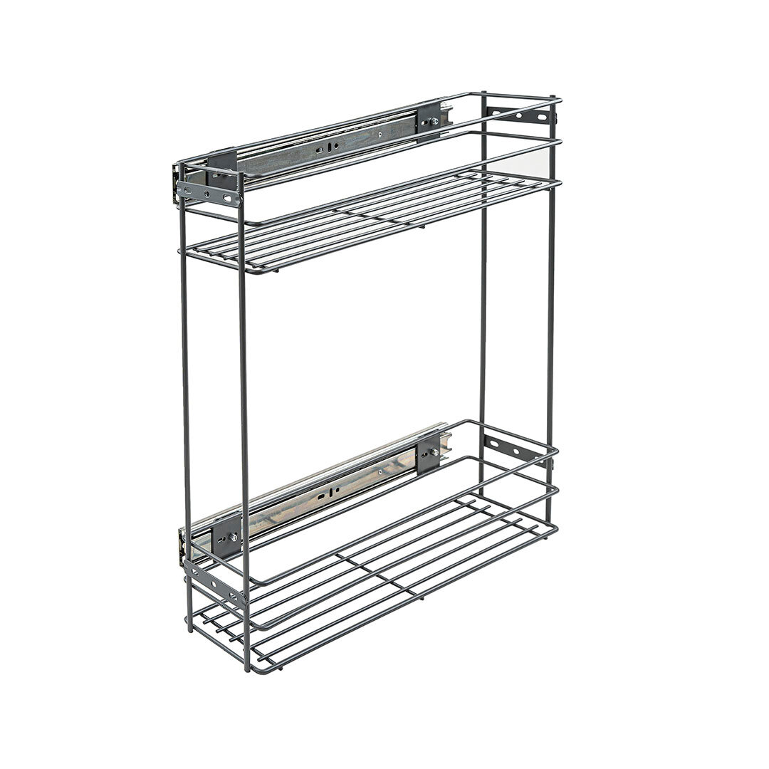 Бутылочница Lemax 150мм с боковым креплением и доводчиком 450х110х470мм вулканический серый