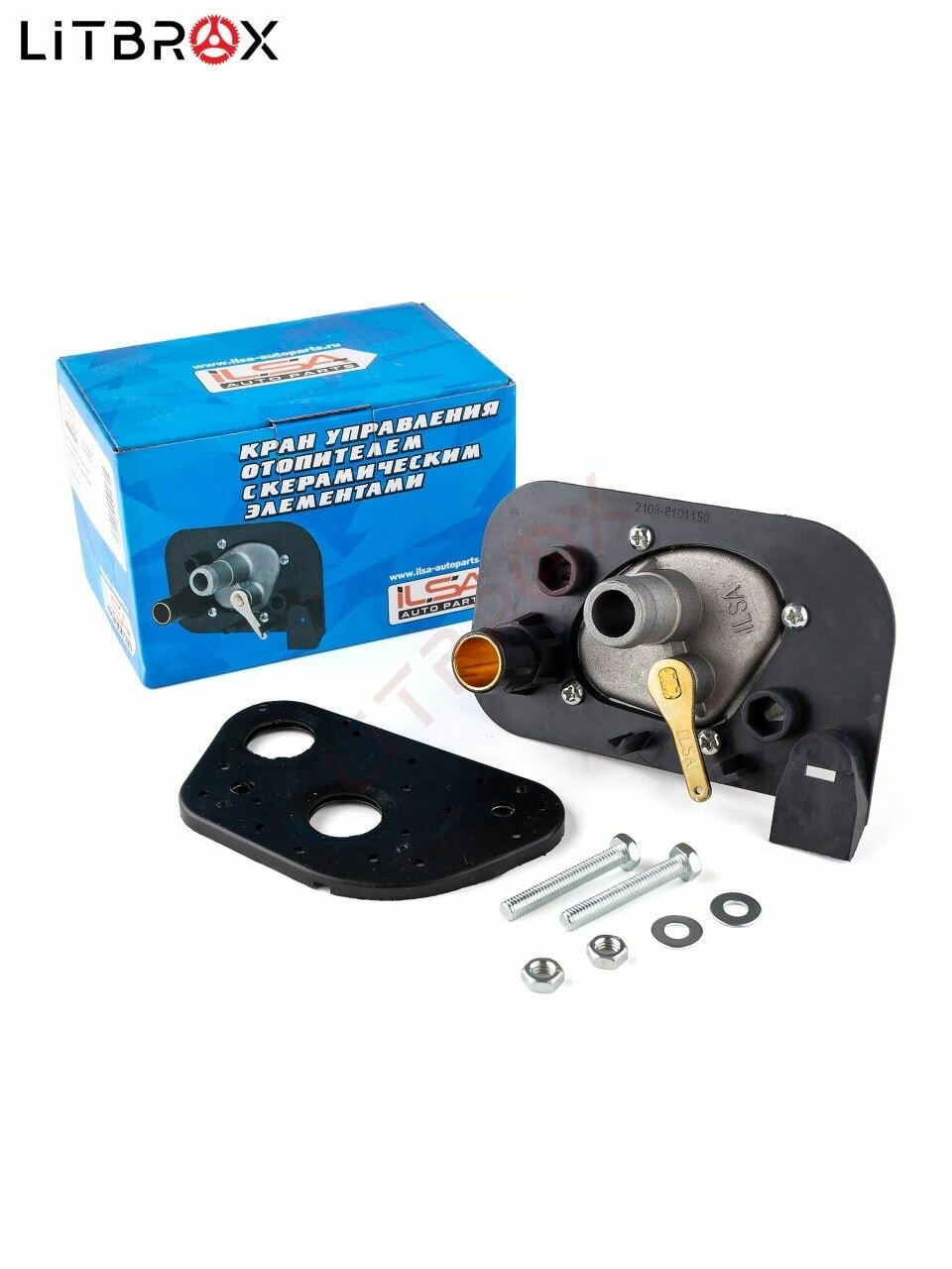 Кран отопителя (керамика) "ILSA" ВАЗ LADA 2108-21099, 2113-2115, VIS, UAZ / LS0291 / 2108-8101150