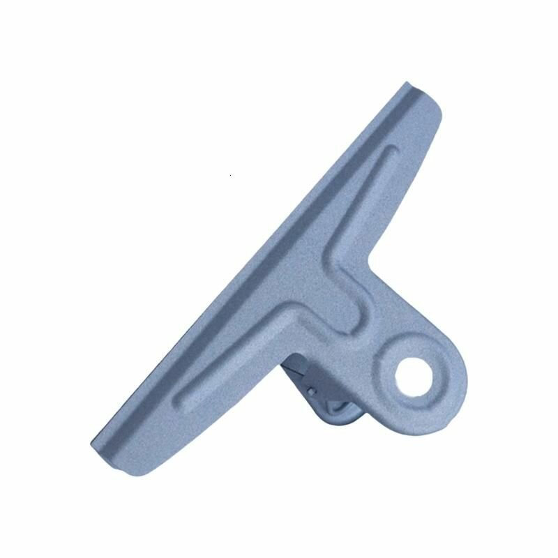 Стальной зажим для бумаги, Светло-голубой