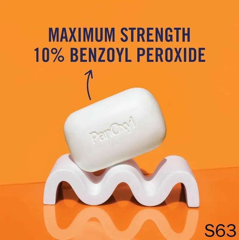 PanOxyl Антибактериальное мыло с 10% бензоилпероксидом против прыщей, очищающее средство для проблемной кожи, 113 г