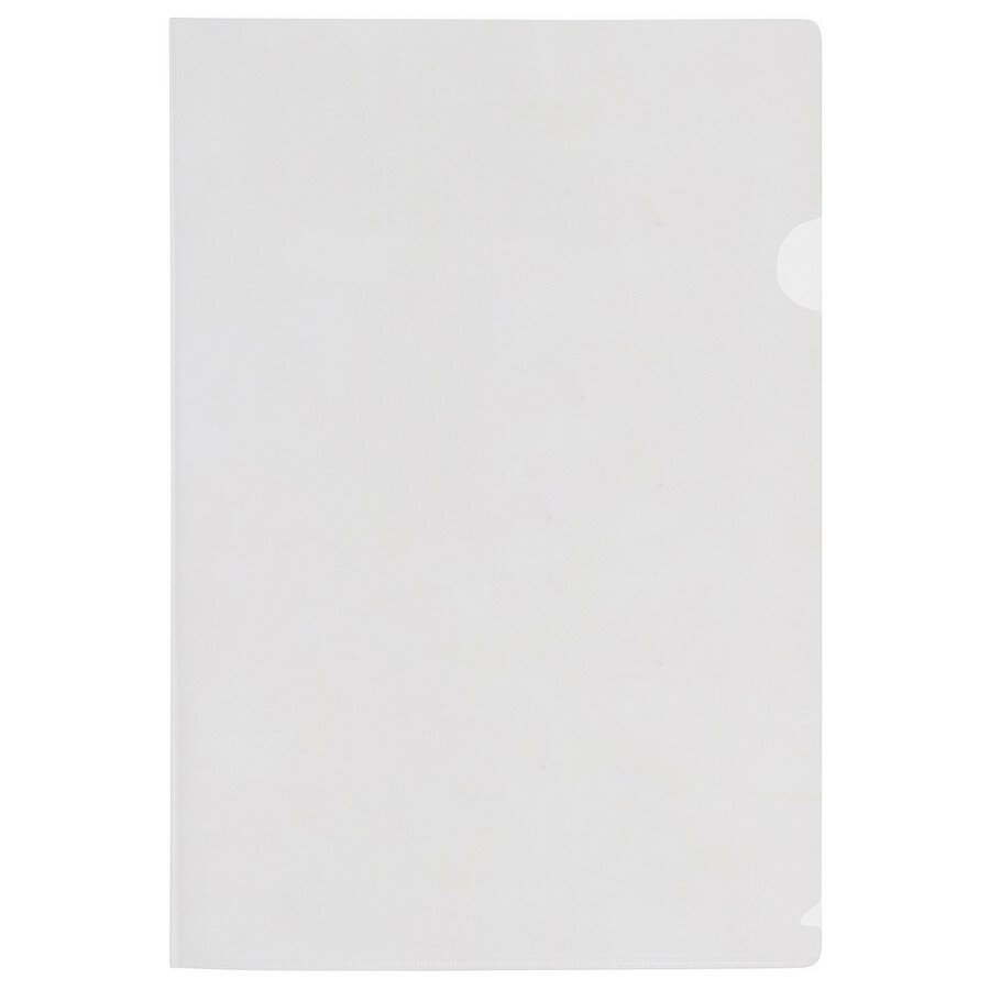 Папка уголок FlexOffice А4 (310x220мм), 0,12 мм, прозрачная (FLEXOFFICE FO-CH01 CLEAR)