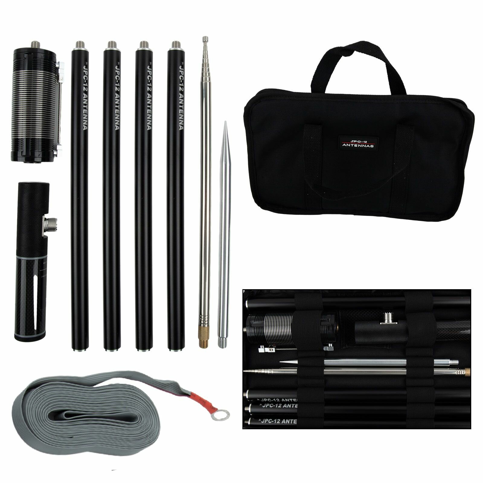 Телескопическая антенна тахеометр QRP замена 100 Вт 8-диапазонный 7 МГц-50 МГц аксессуары для любительского радио HF портативный