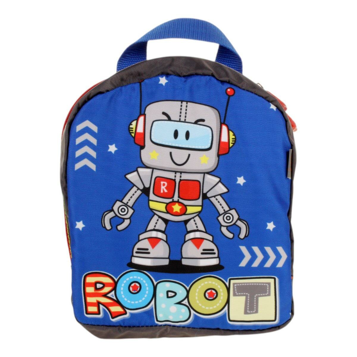 Рюкзак детский "Робот" Luris, светодиодный, 20х22х8см, синий – яркий и безопасный