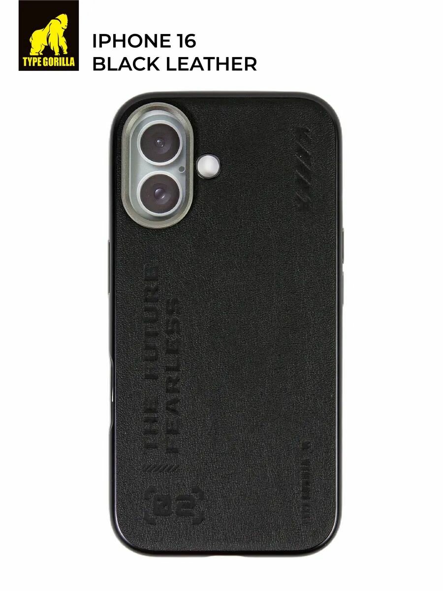 Магнитный кожаный чехол для iPhone 16 с MagSafe Premium Magnetic Leather Черный Blueo Type Gorilla