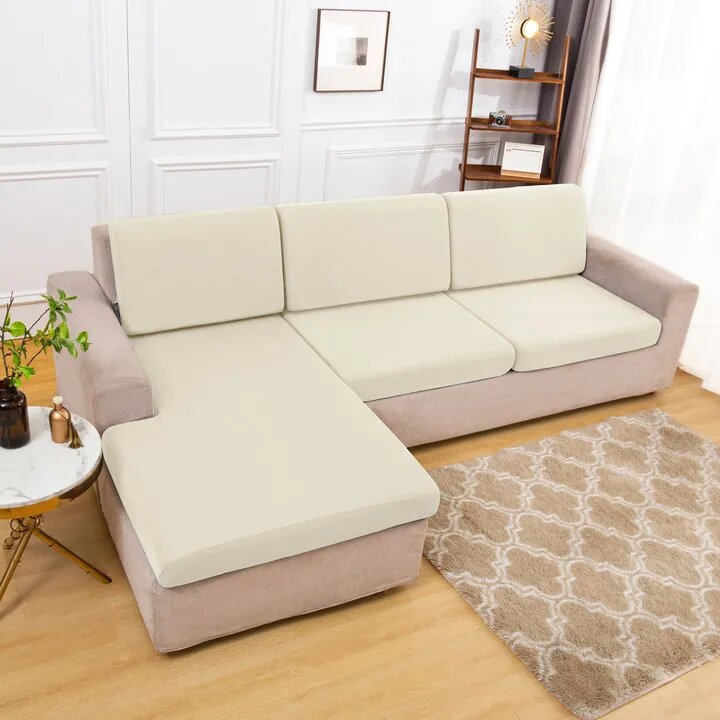 Водонепроницаемые чехлы для дивана Leorate Normal Size S-1PC, Бежевый, Off White