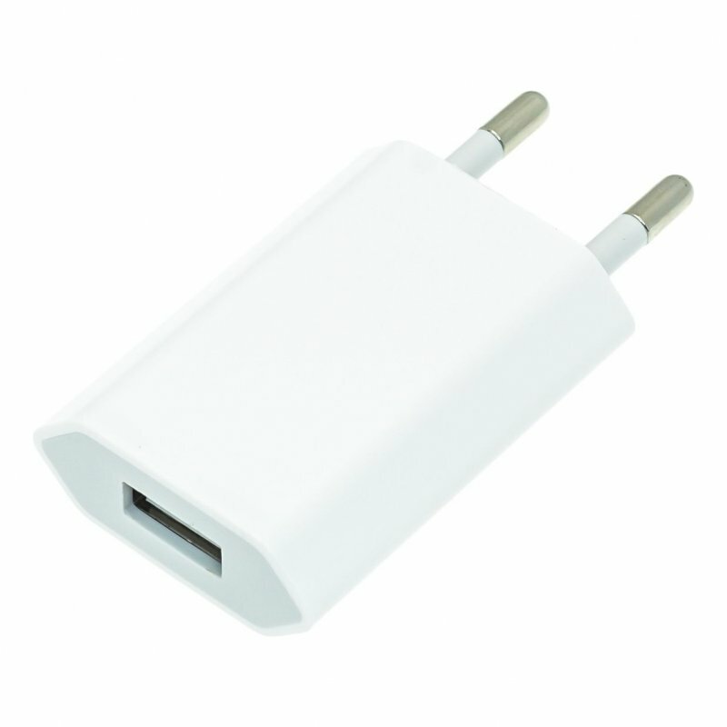 Сетевое зарядное устройство (СЗУ) для Apple iPhone (USB) 1 А, белый
