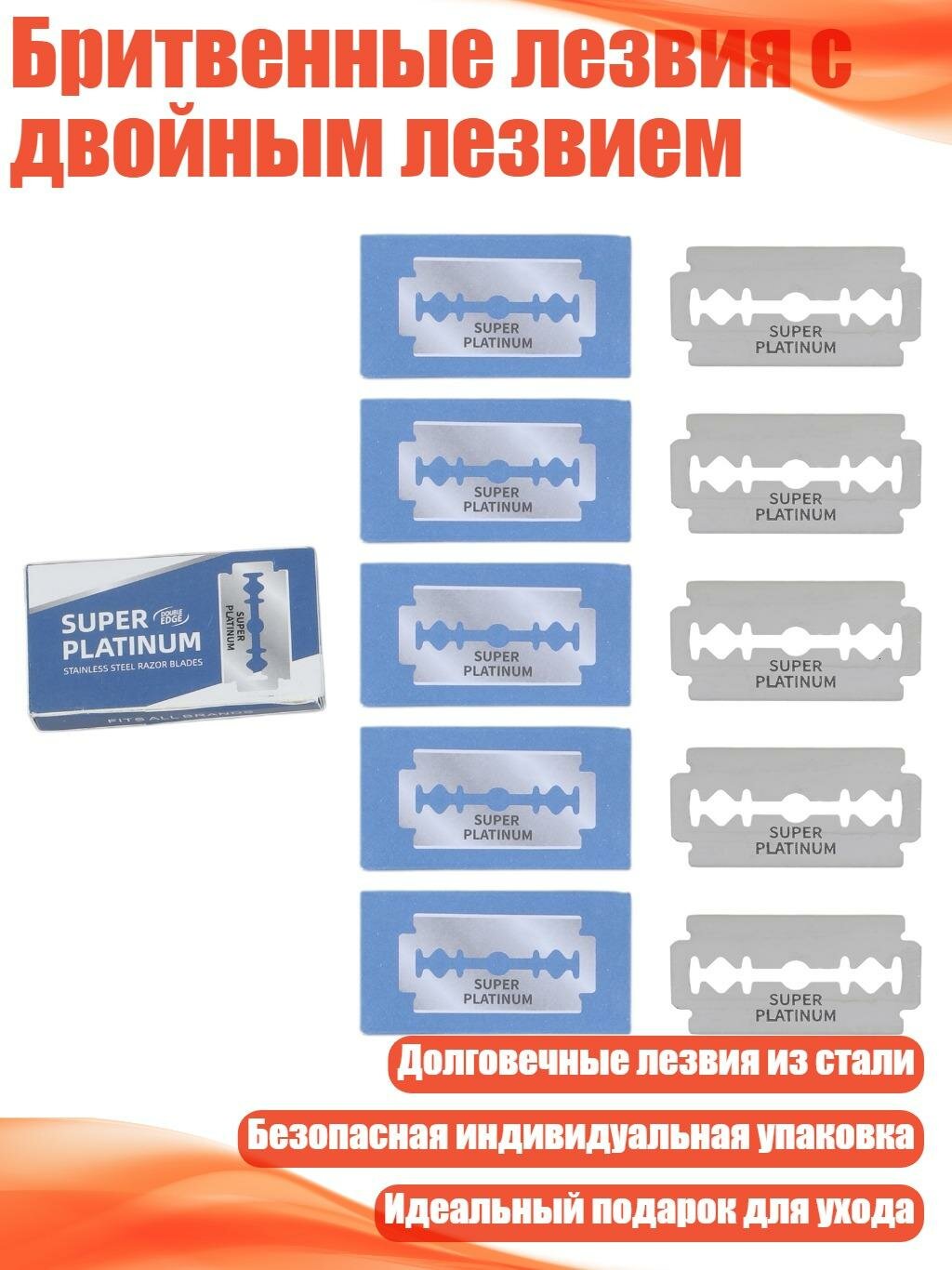 Бритвенные лезвия с двойным лезвием