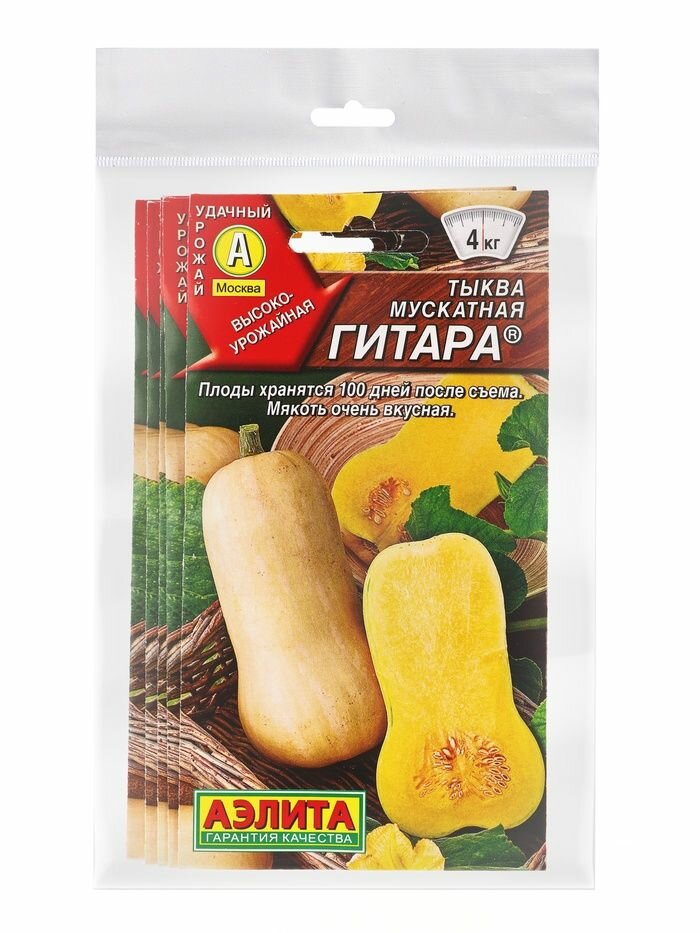 Набор семян Мой выбор Тыква мускатная Гитара, 5 шт
