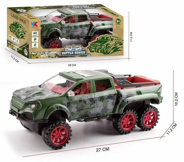 Машина пикап, зеленый камуфляж