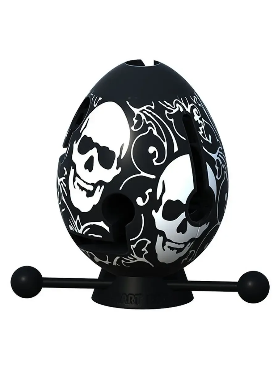Игрушка-головоломка Smart Egg "Череп", лабиринт, пластик, 3 уровня сложности