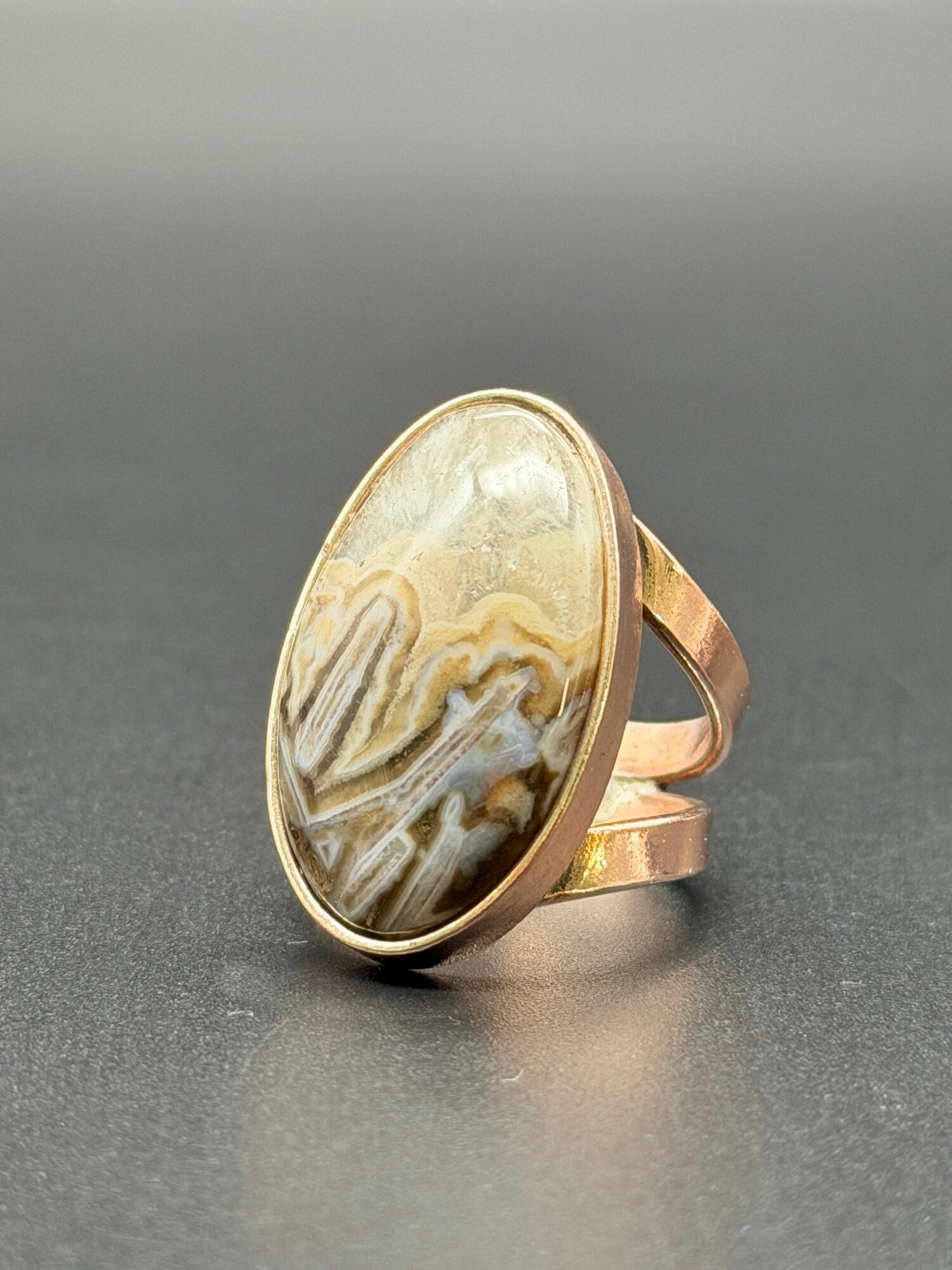 Кольцо, агат