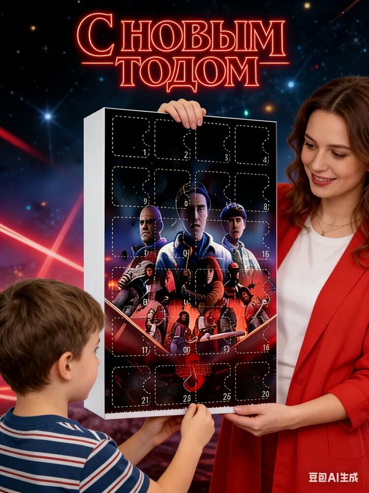 Адвент-календарь, Stranger Things, набор, из 24 предметов