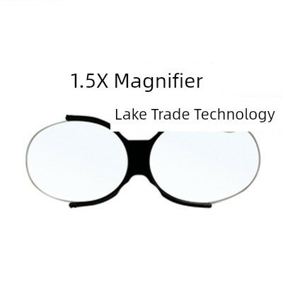 1.5x Dental Binocular Magnifying Loupes, Black Headband Lens with LED Light for Dentist Orthodontist Root Canal
