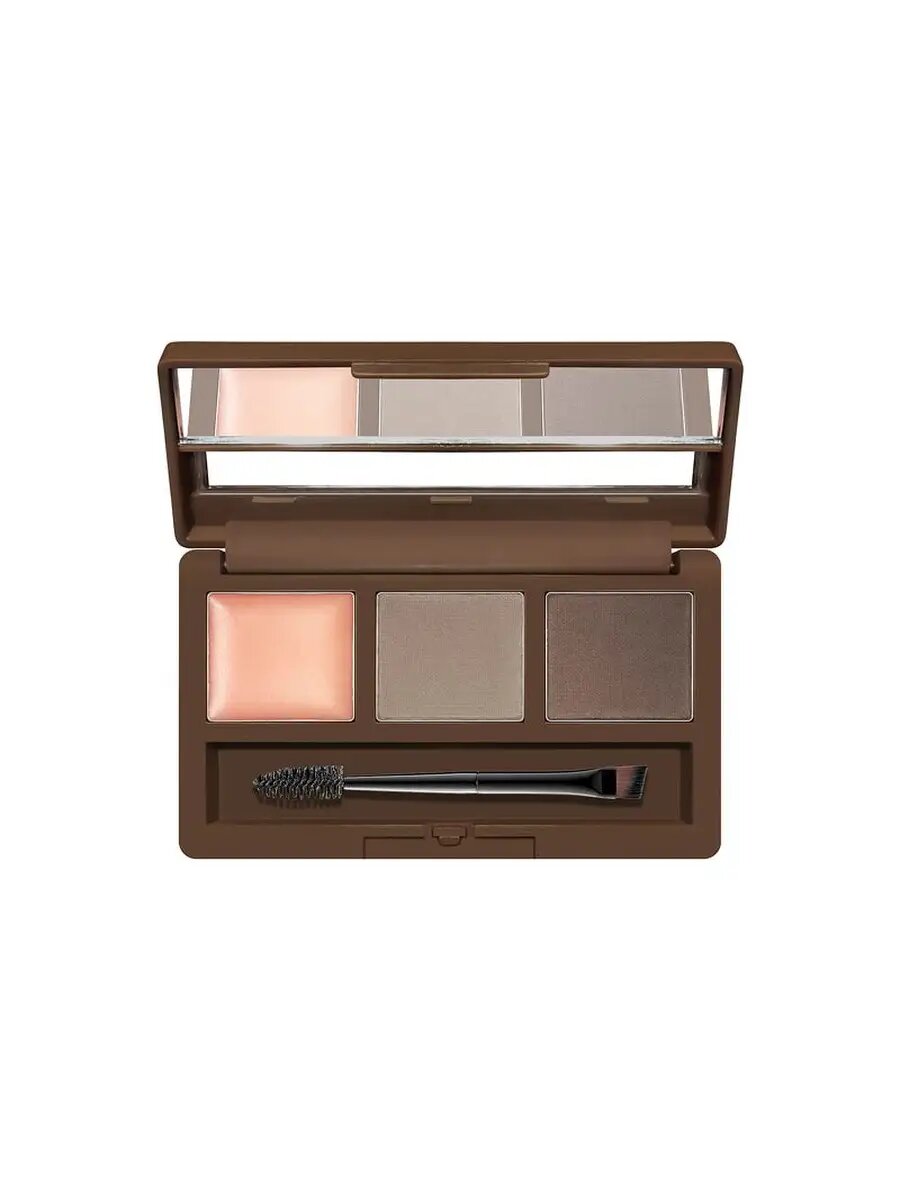 Набор для бровей Divage Eyebrow Styling, с воском, тон 01