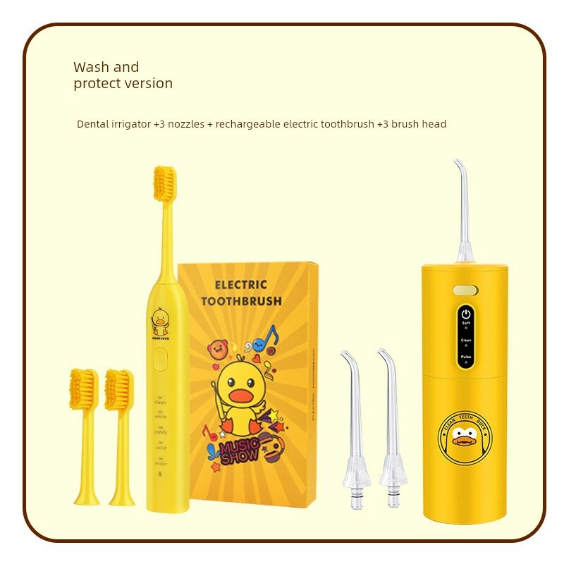Новый детский ирригатор для полости рта, электрический очиститель зубов, портативный домашний ортодонтический