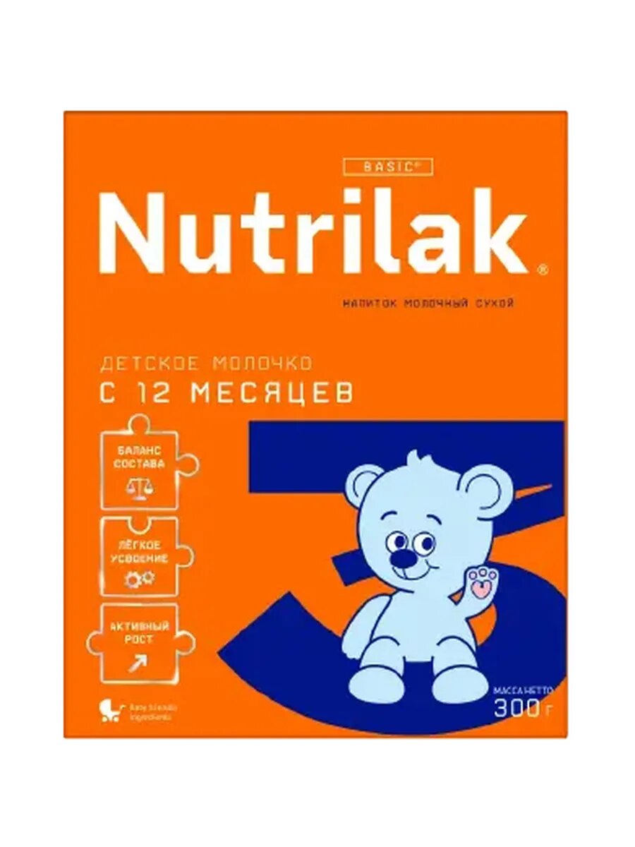 Нутрилак 3 с 12 месяцев Смесь молочная 300г