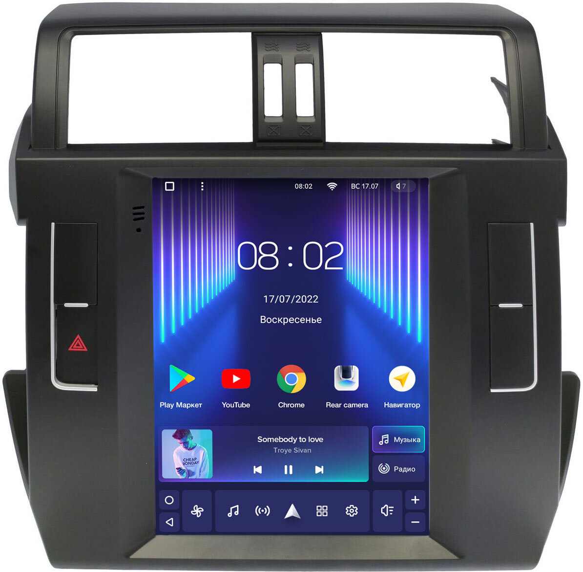 Штатная магнитола Toyota Land Cruiser Prado 150 2013-2017 Teyes TPRO 2 DS (Tesla) 9.7" 4/32 RM-A22S02 Android 10 (4G-SIM, DSP, QLed)