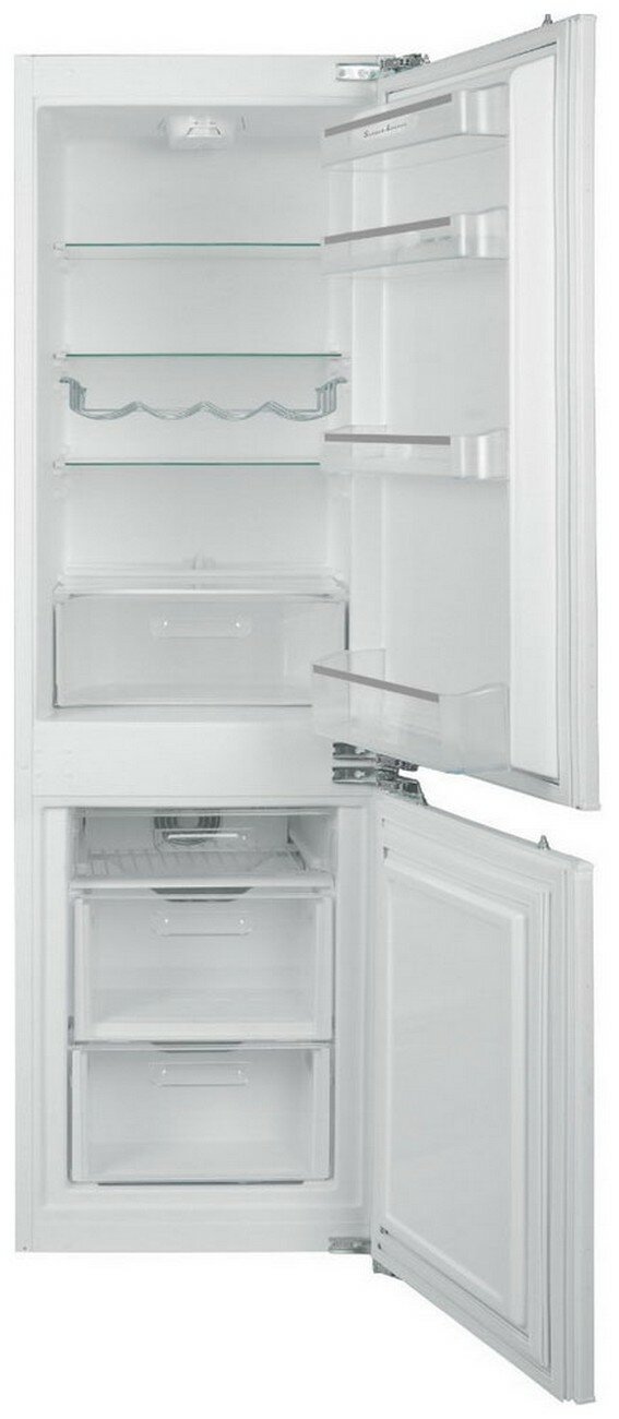Встраиваемый двухкамерный холодильник Schaub Lorenz SLUE 235 W4 No frost, белый
