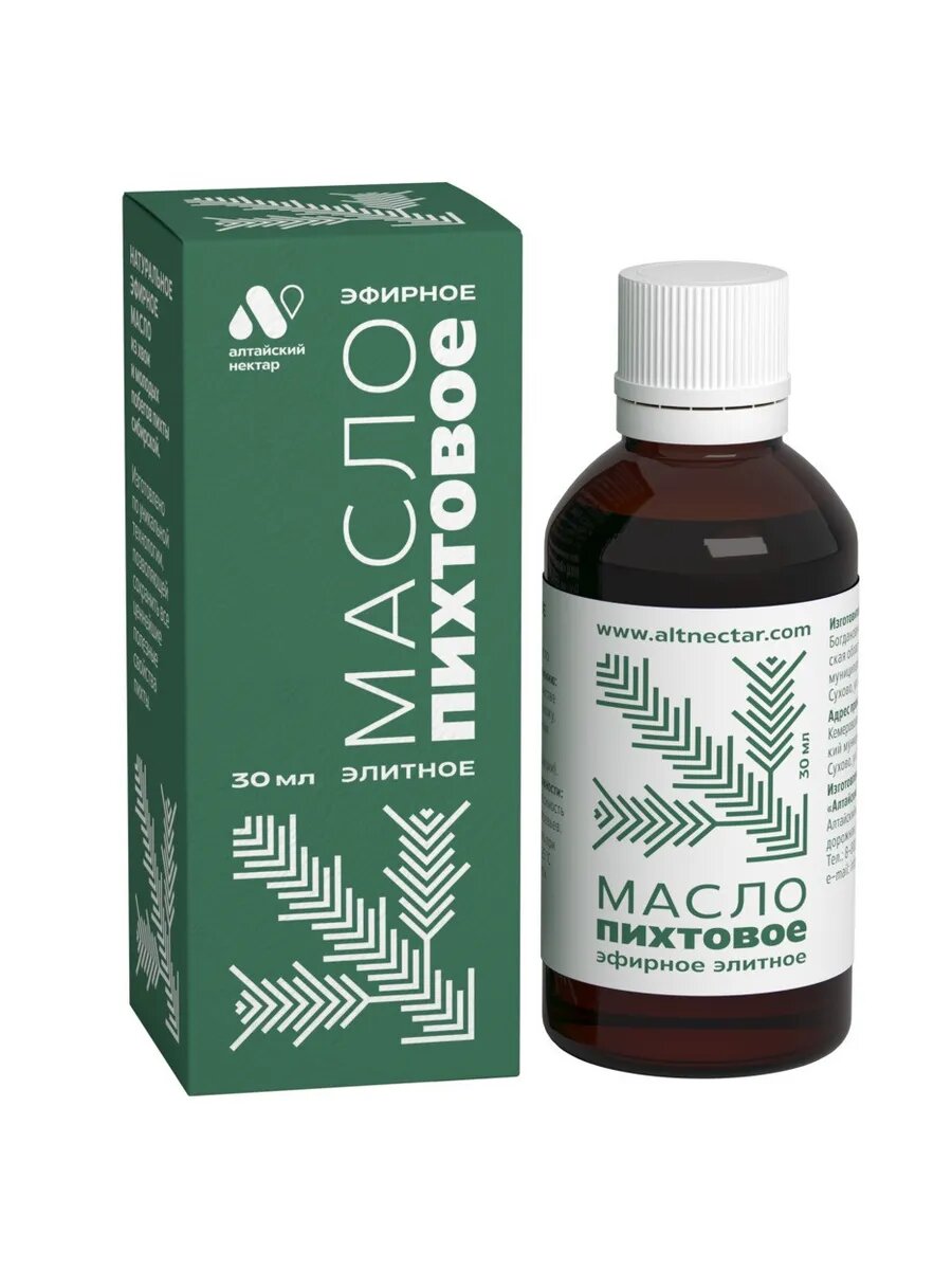 Масло пихтовое эфирное Алтайский нектар 30 мл