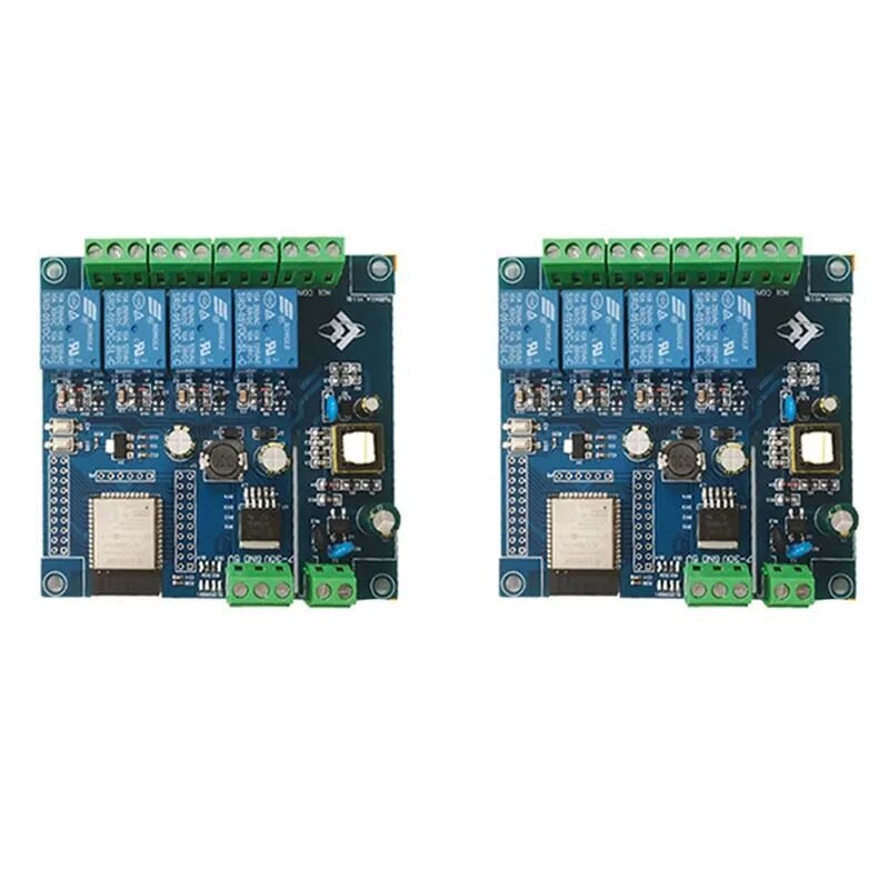 2X AC 220V/DC 5-30V Источник питания ESP32 WIFI Bluetooth BLE Четырехходовой релейный модуль ESP32-WROOM макетная плата 1/O порт