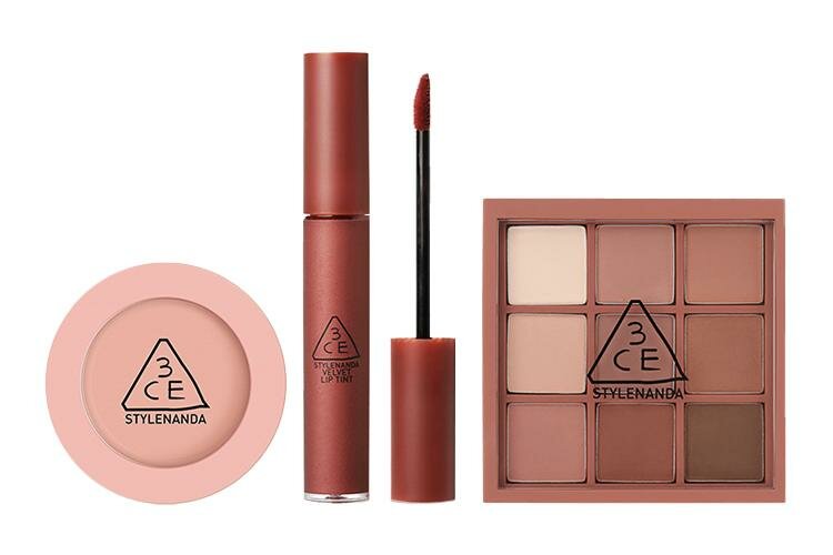 Набор макияжа женский 3CE Champion Velvet Matte Complexion, 3 предмета, антивозрастной, мягкий и полупрозрачный