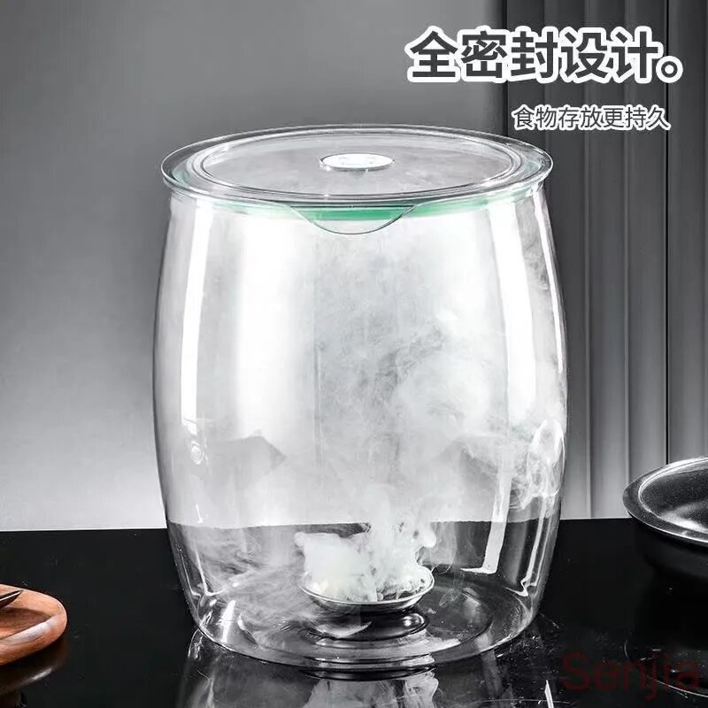 Кадка для засолки 6 л стеклянная прозрачная для хранения продуктов