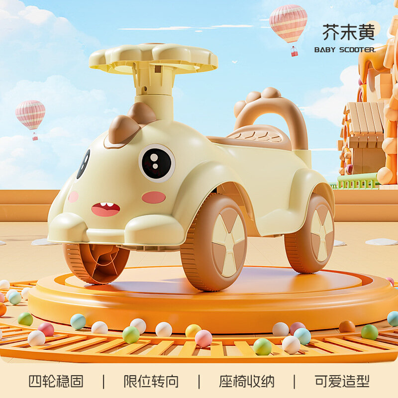 Детская машинка-каталка для детей 1-3 лет, четырехколесный балансировочный велосипед для малышей, машинка-слайдер, балансировочная машинка, подарок для годовалого ребенка, детская машинка-слайдер.