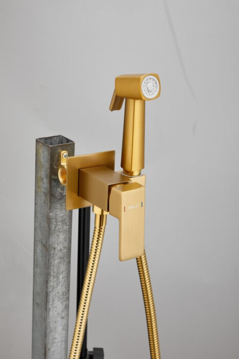 Гигиенический душ BELZ B805 B55805-5 со смесителем, С внутренней частью, золото