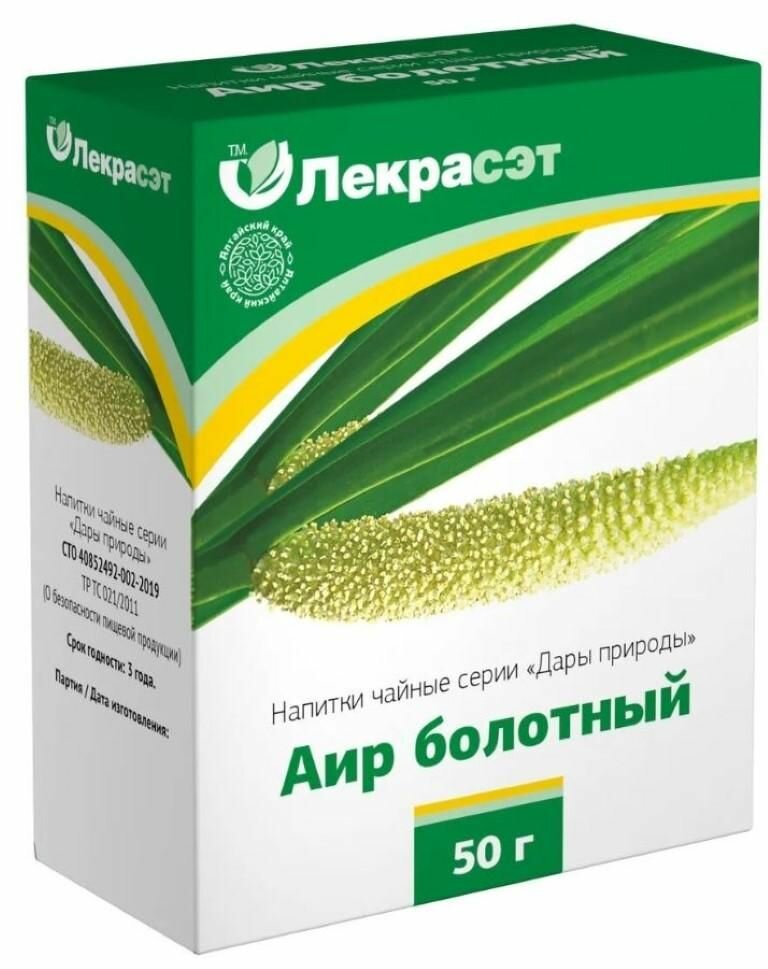 Чайный напиток Лекра-СЭТ "Дары природы", Аир, корень, 50 г
