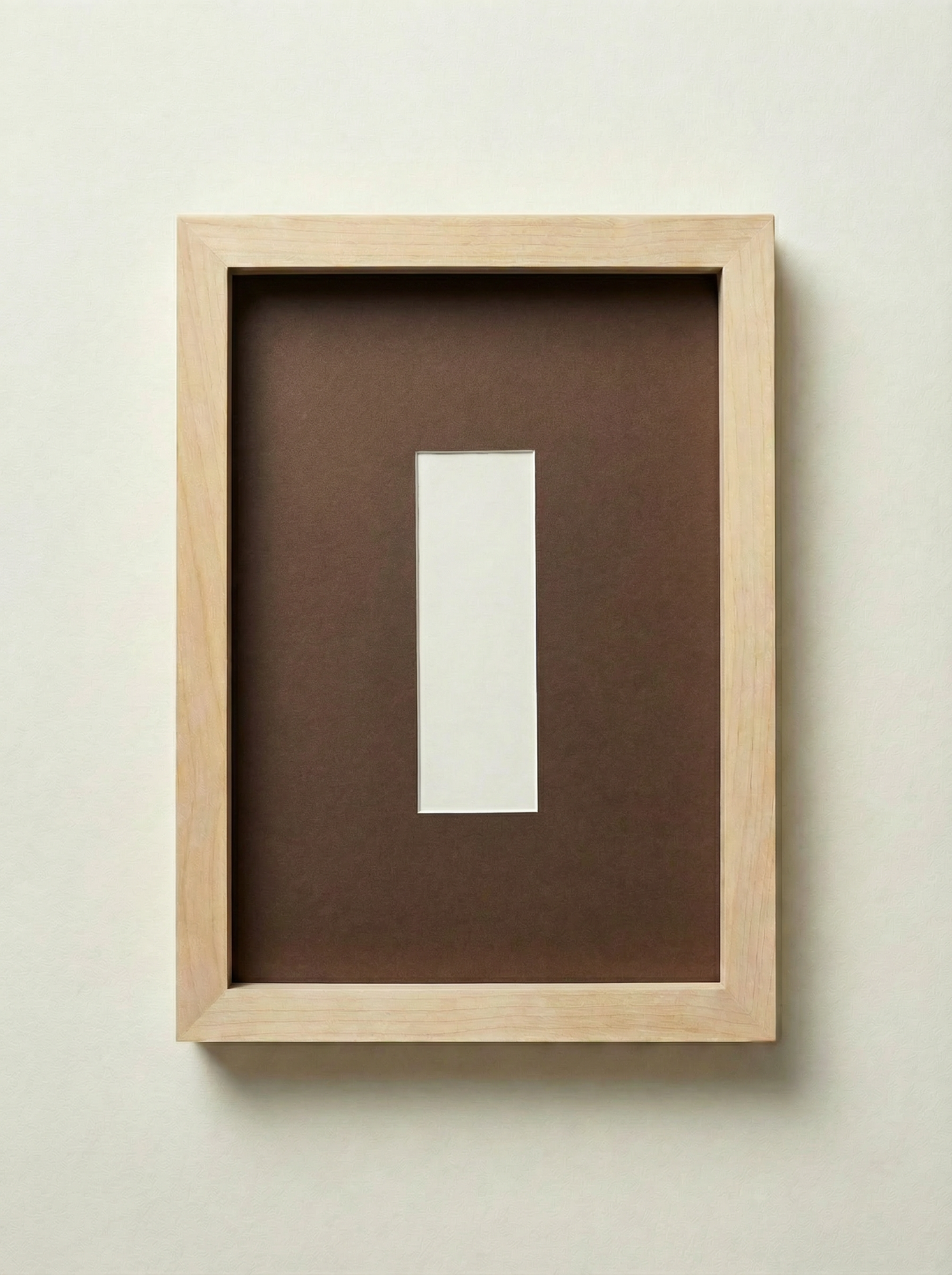 Деревянная рамка Ramio 21х30 см с паспарту для фото из фотобудки 15х5 см, коричневый