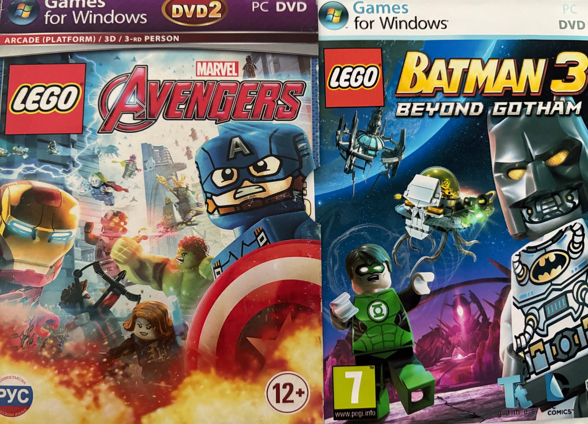 Игра для компьютера: LEGO Marvel Avengers + LEGO Batman 3 (DVD-box) русская версия