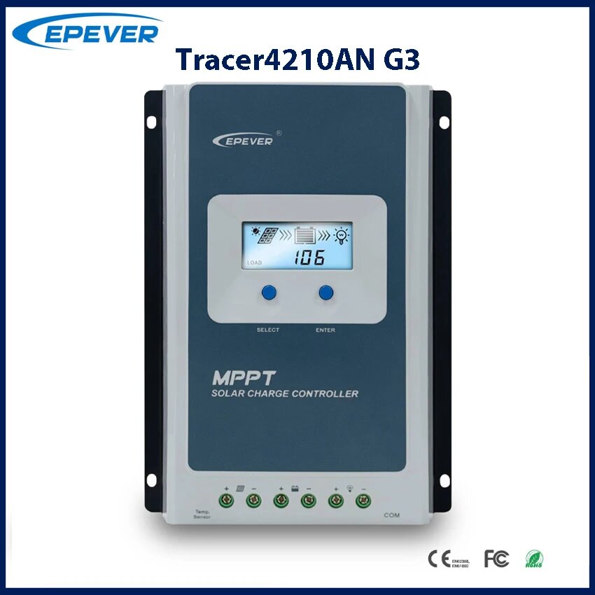 Солнечный контроллер EPEVER Tracer-AN G3 40A 12В/24В Only 4210ANG3