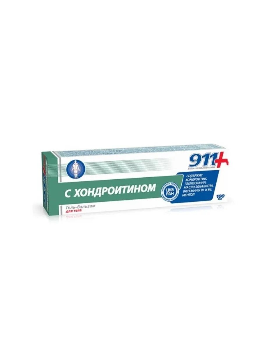 911 гель-бальзам с хондроитином, гель-бальзам, 100 мл, 1шт.