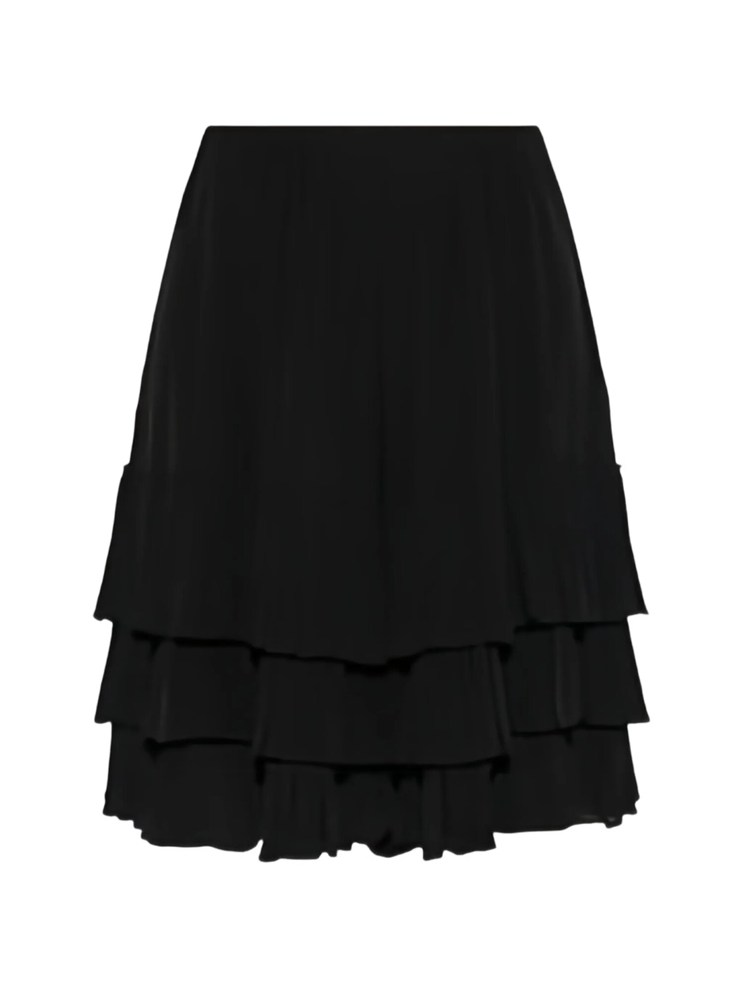 Юбка Chloe Ruffled midi skirt, размер 36, черный