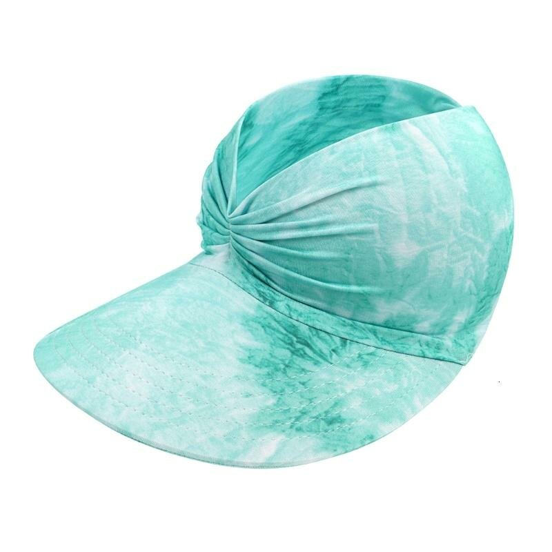 Шляпа солнцезащитная широкополая в леопардовом принте, Небесно - Голубой Бацзяо