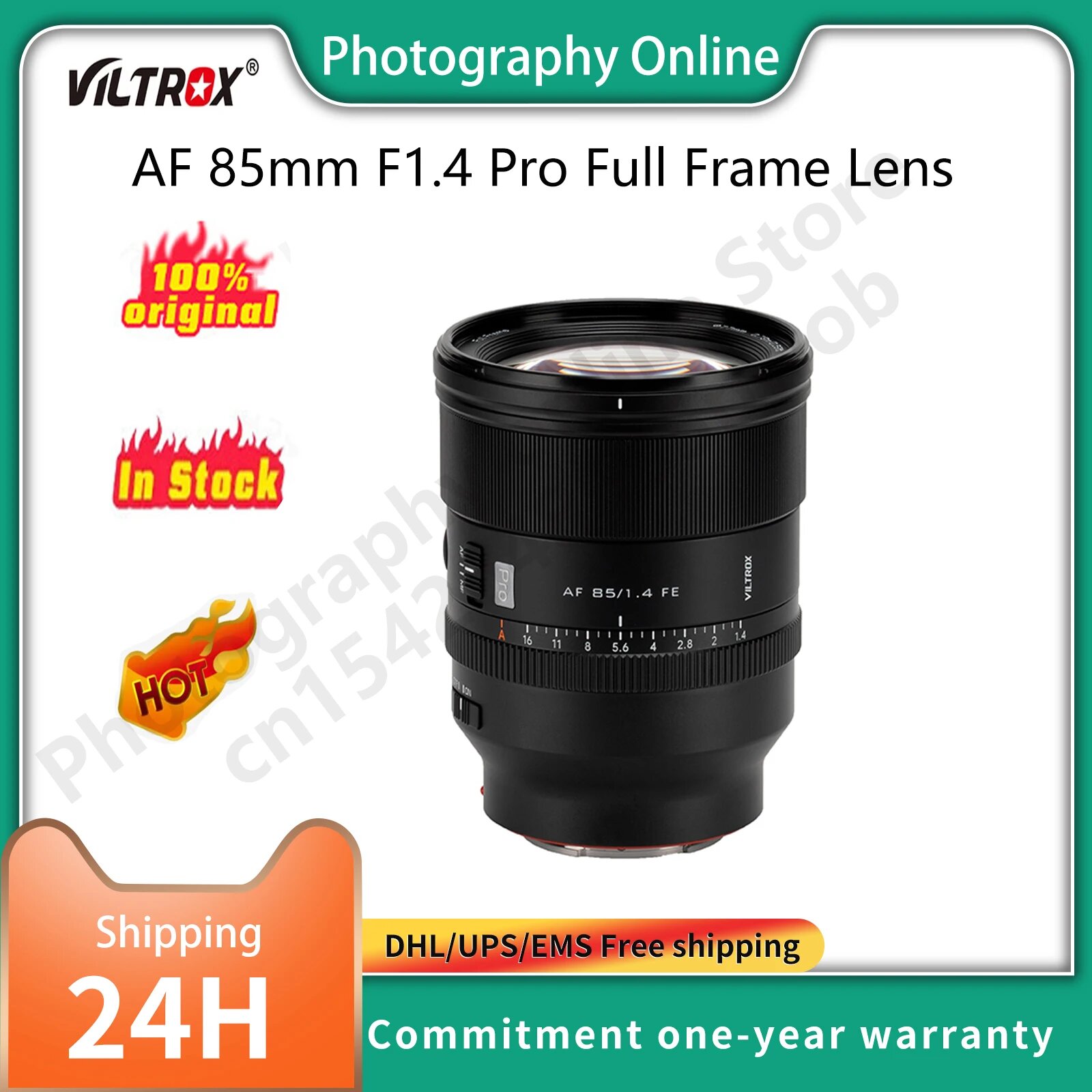 Объектив Viltrox AF 85mm F1.4 Pro для Sony A7C2, A7CR, A7M4, ZV-E1 и Nikon ZR, Z6 III, Никон З