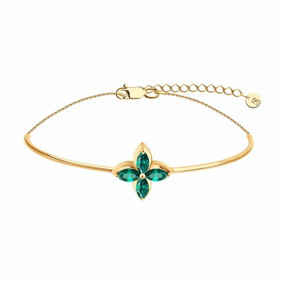 Браслет, красное золото, 585 проба