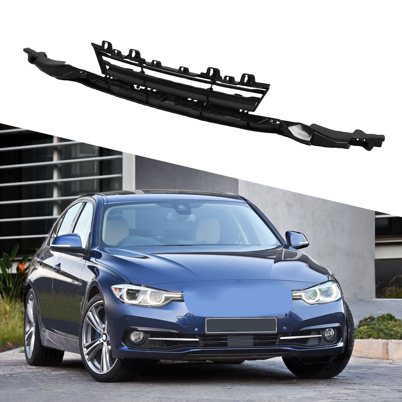Решетка переднего бампера 51117386152 для 3 Series F30 F31 2015-2019, ударопрочная накладка планки бампера