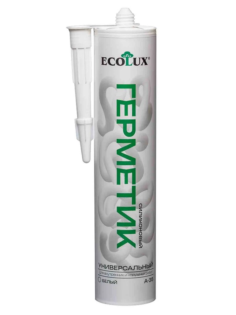 Герметик Сот-Комби, силикон, универсальный, белый, для дерева, керамики, стекла, пластика