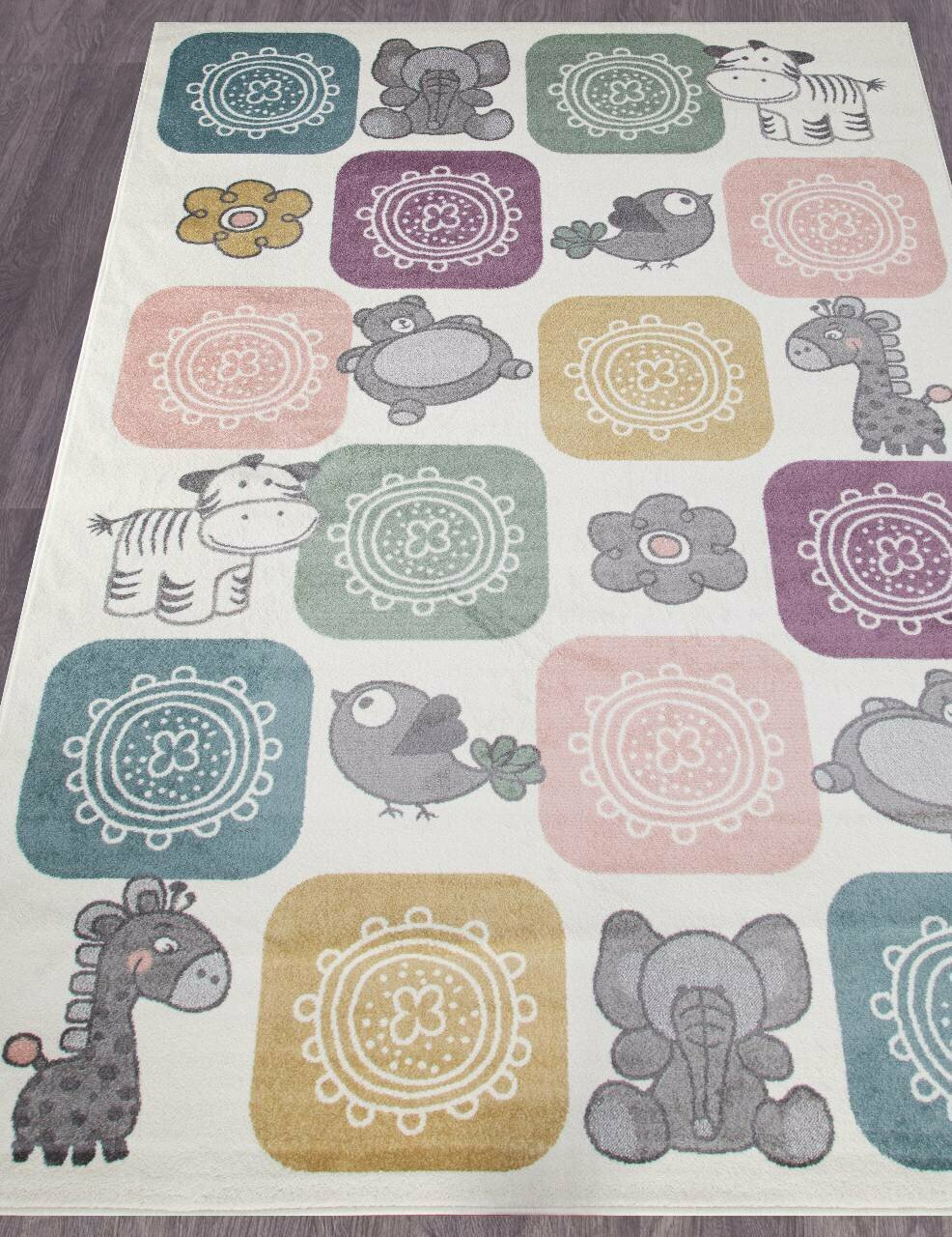 Детский ковер на пол в детскую 120х180 см детский ворс 7 мм 339463 KoverVDom