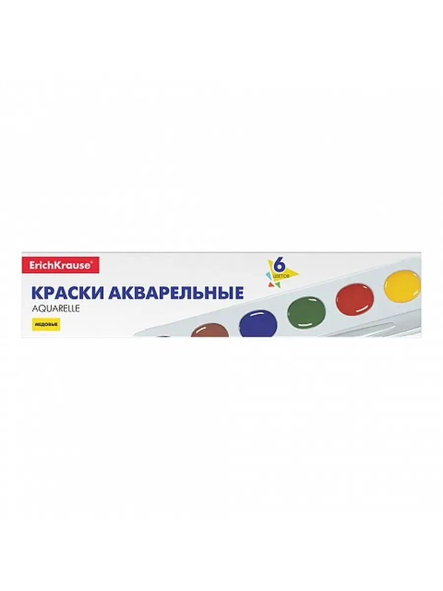 Краски акварельные Basic медовые 6 цветов
