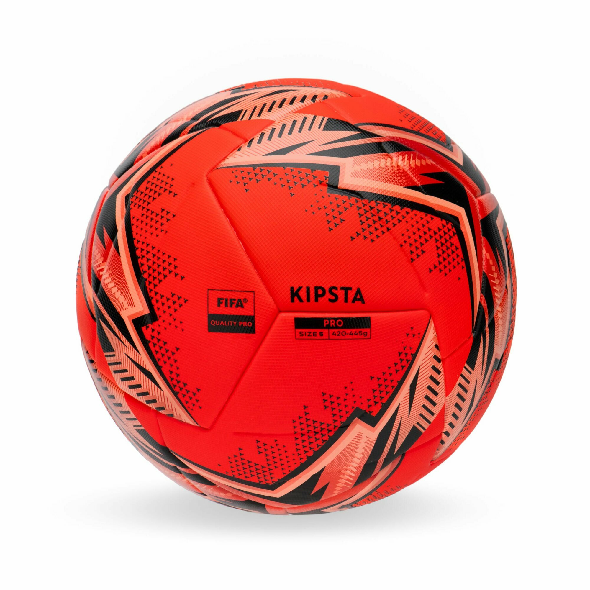 Футбольный мяч FIFA QUALITY PRO с термосклейкой, Kipsta Pro Ball размер 5, Decathlon, Цвет: fluo ultra orange, Размер: 5