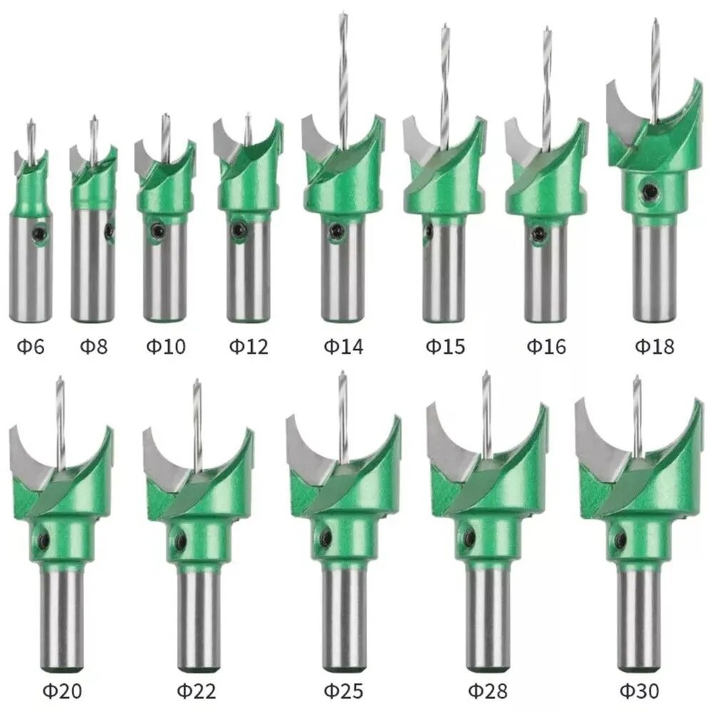 Шаровая фреза 6-30 мм с хвостовиком 10 мм для деревообработки