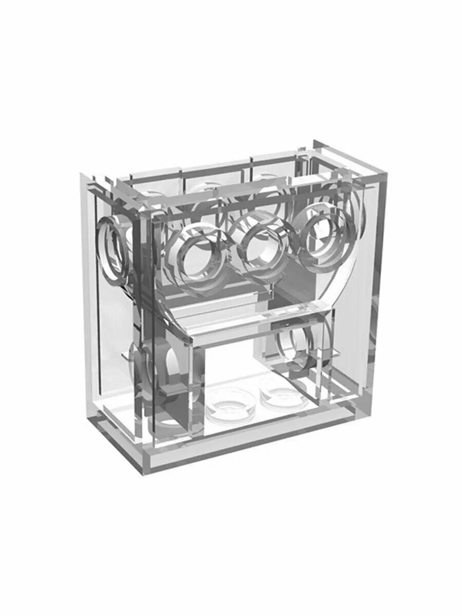 Деталь Lego 25шт Коробка передач 2x4x3 1/3 (прозрачный) 6588