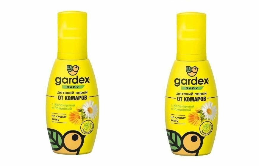 Gardex Спрей от комаров Baby, с 2лет, 100 мл, 2 шт