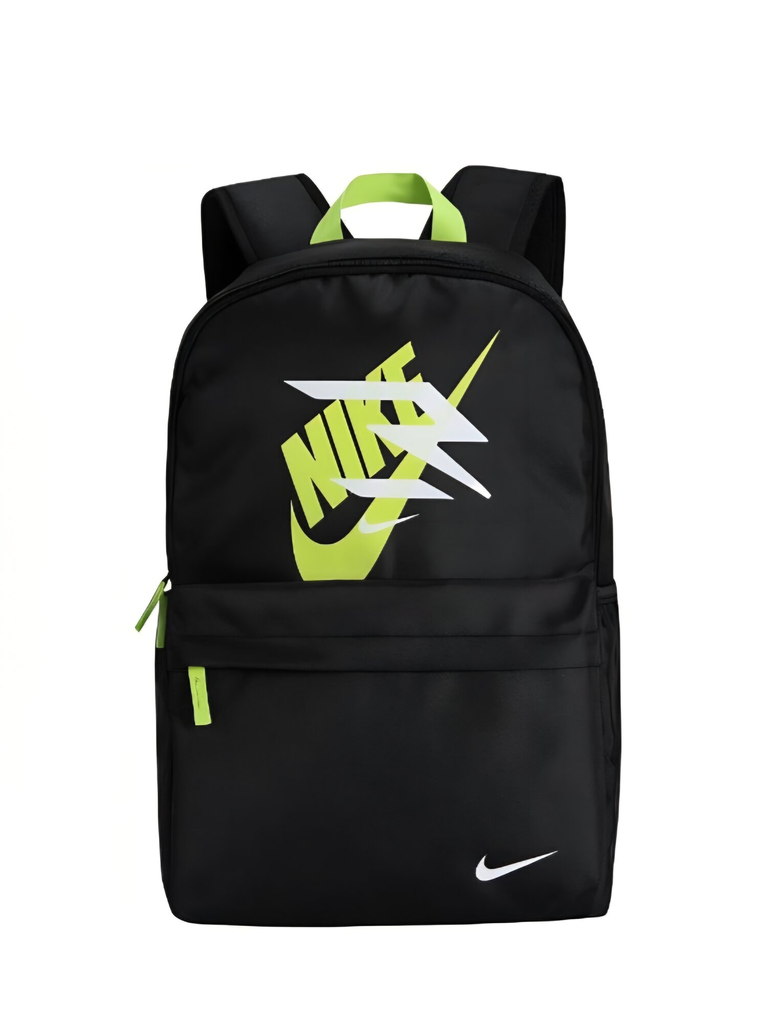 Рюкзак Nike 3brand, городской, школьный, спортивный, унисекс, черный с принтом