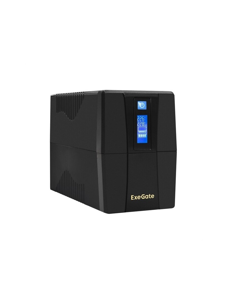 Exegate EX292789RUS ИБП ExeGate Power Smart ULB-1000. LCD. AVR.4C13 <1000VA/550W, LCD, AVR, 4*C13, Black>