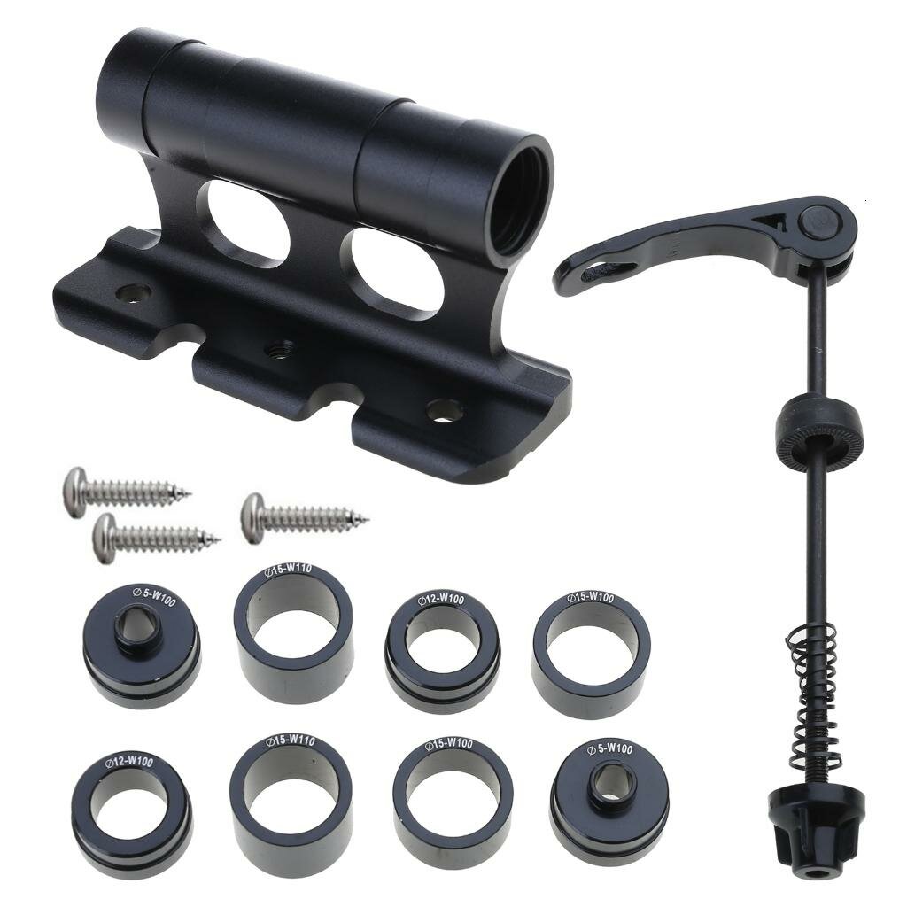 Универсальный крепёж для вилки велосипеда на рейлинги, Черный