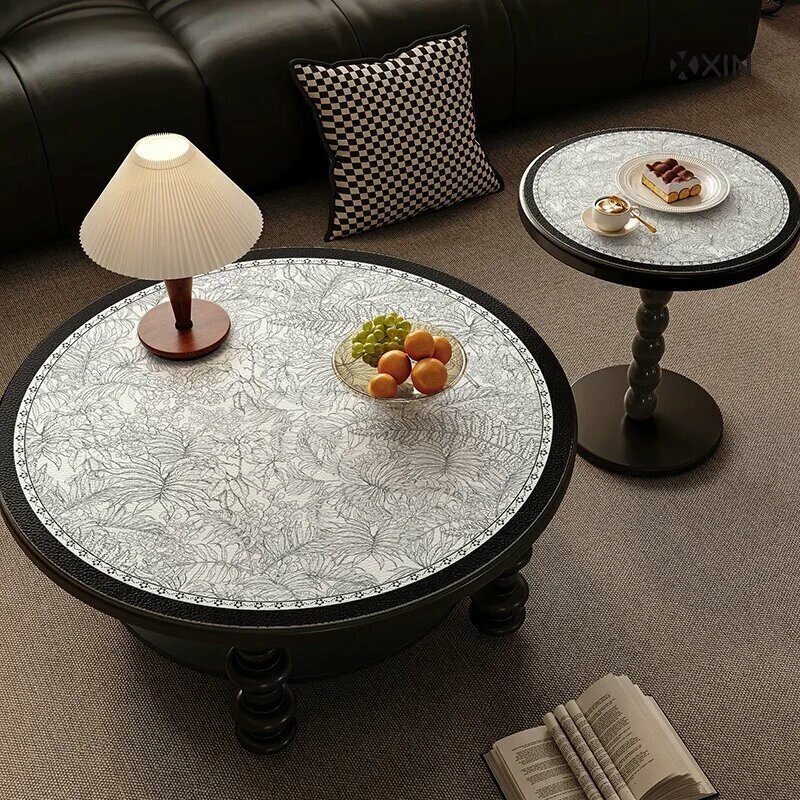 Скатерть "Round", ПВХ, круглая, водонепроницаемая, с рисунком, 80 см